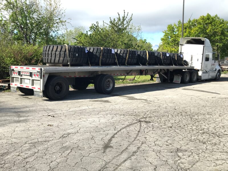 Another Flatbed of Trojan TIRECORE | Trojan Tire Inc.
